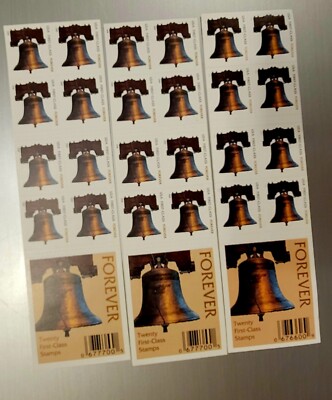 Collectible First Forever Stamp 2007 Liberty Bell - 3 Sheets W/ 56 USPS ...
