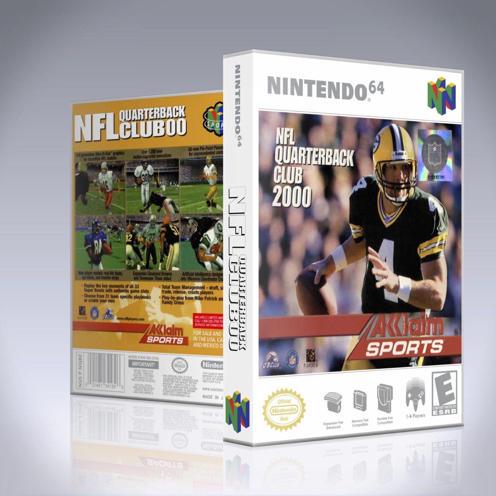 Nintendo 64 Case - NO GAME - NFL Quarterback Club 2000 | eBay