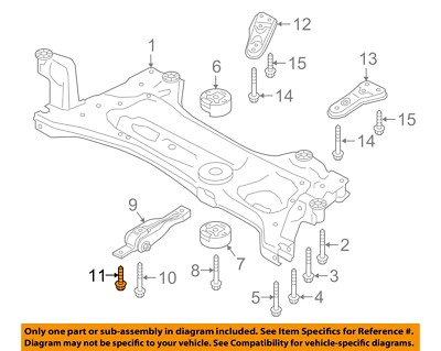 VOLKSWAGEN OEM 09-24 Atlas-Rear Support Mount Bolt N91167101 | eBay