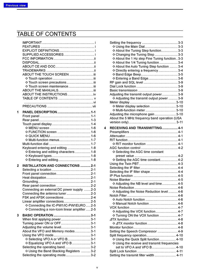 ICOM IC-7300 Transceiver Basic User Manual - HD WIRE BIND - TOUGH COVERS | eBay
