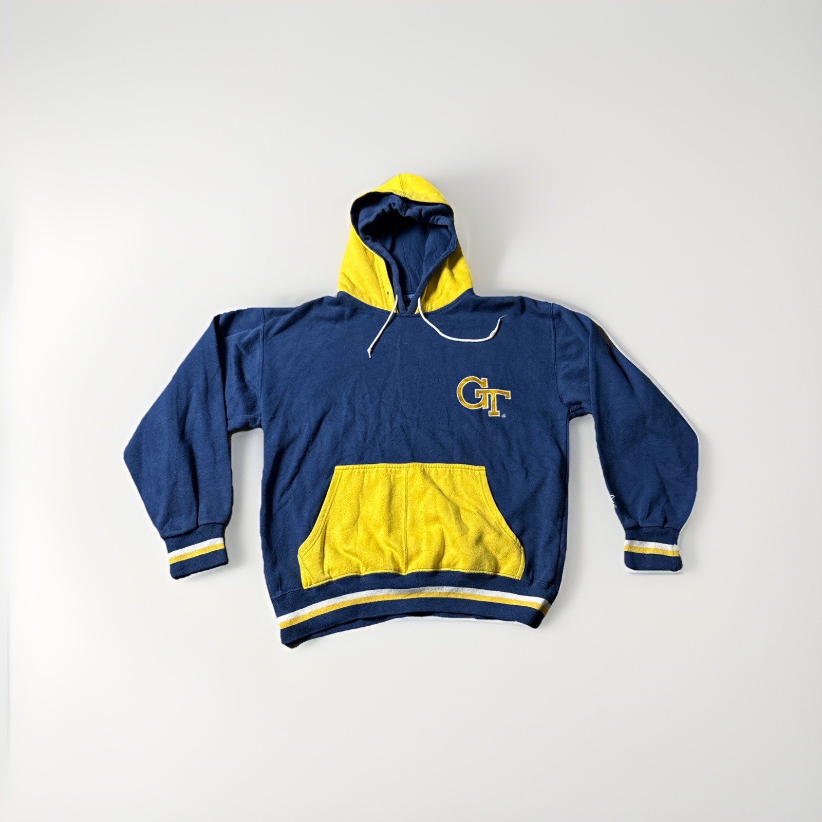Vintage Georgia Tech Yellow Jackets Starter Hoodie Sweatshirt Size M ...