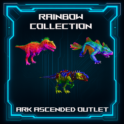 Rainbow Collection- Ark Survival Ascended-Dino-New- ASA PVE Xbox/PC/PS5 ...