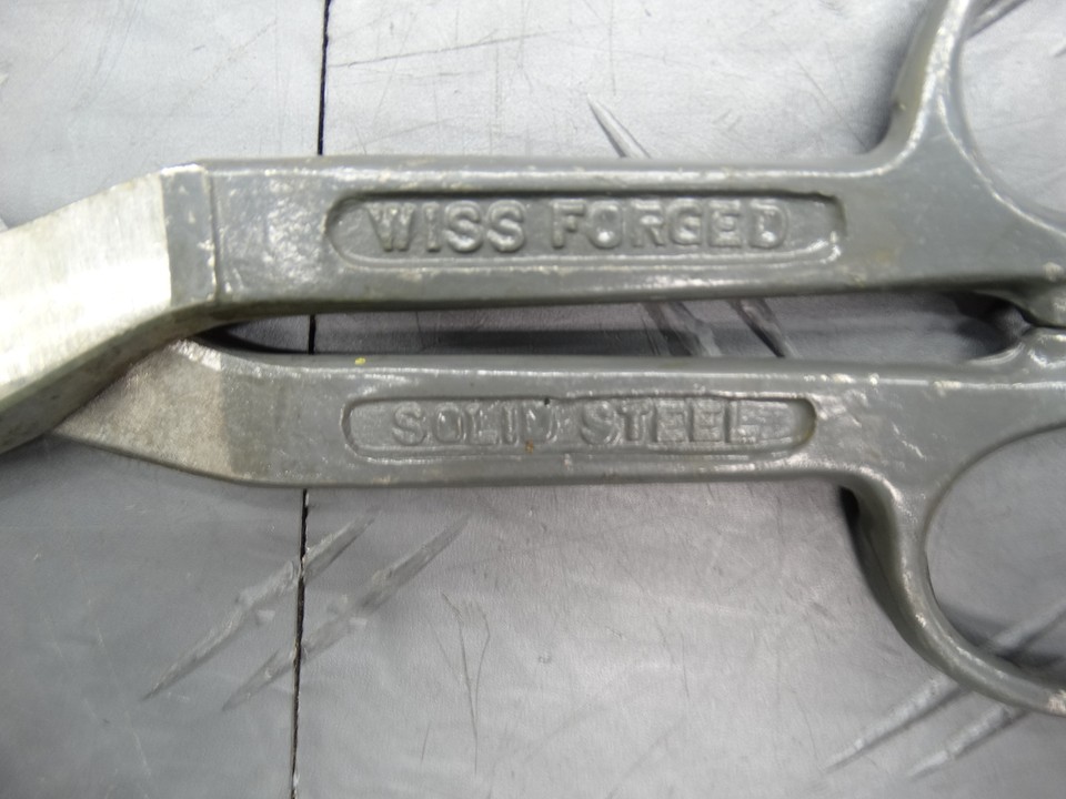 Wiss Inlaid 8in Industrial Scissors Steel Forged USA A-12 Vintage | eBay