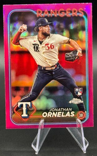 2024 Jonathan Ornelas RC #74 Topps Chrome Rookie Pink Refractor | Texas ...