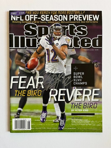 Jacoby Jones Baltimore Ravens Football Autographed Sports Illustrated 2 ...