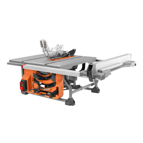 RIDGID Stationary Table Saw 15 Amp 10 in. Bench Carbide Blade Corded ...