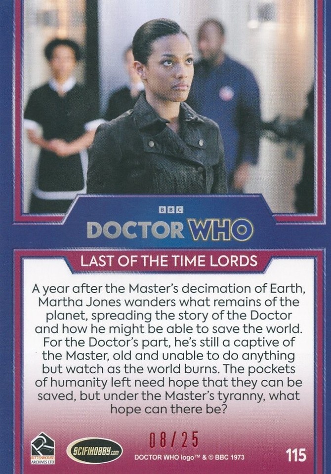 Rare New 2023 Doctor Who Red TARDIS Parallel Base chase card number 115 ...