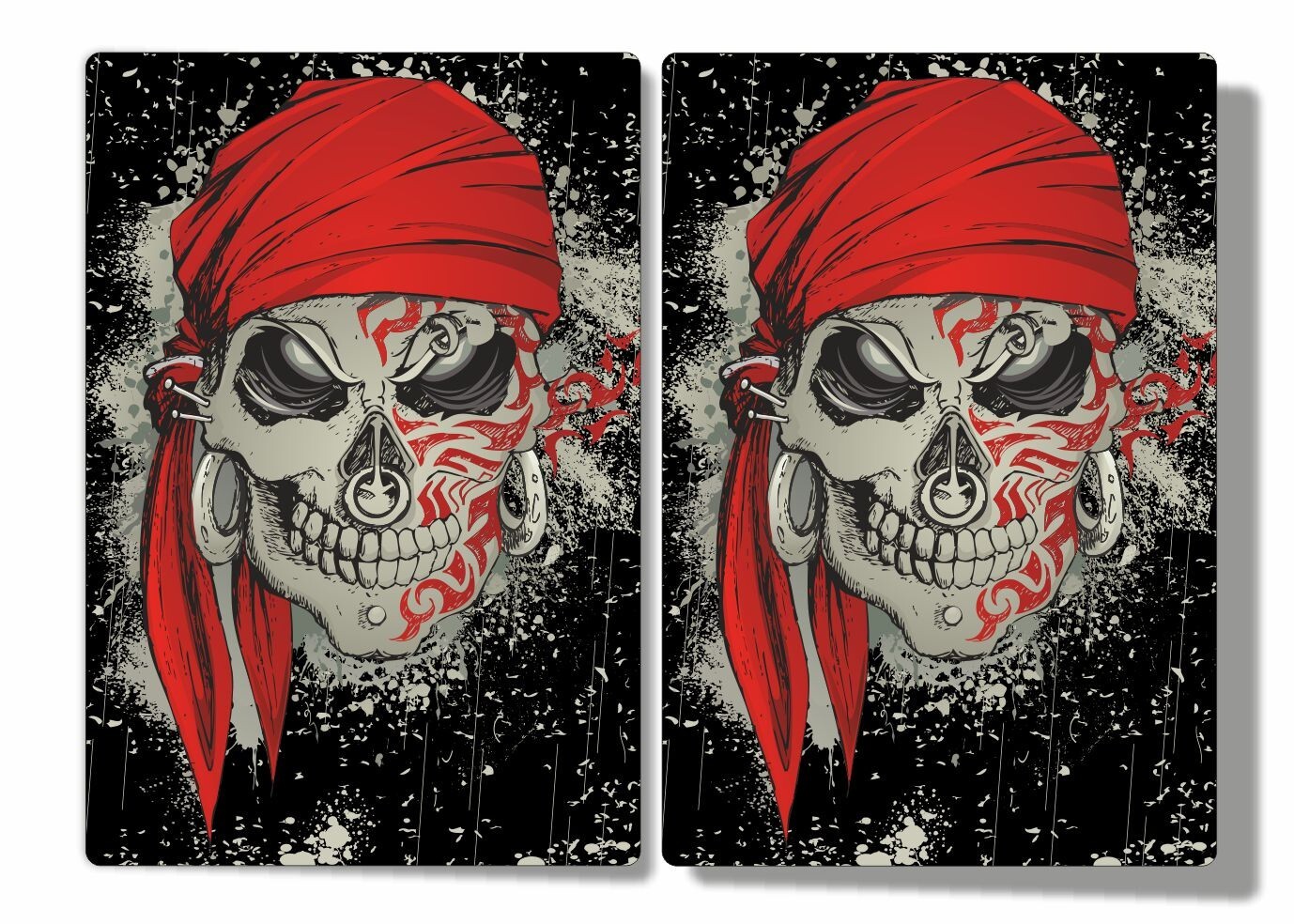 Upper Fork Custom Suspension Bike Decal Stickers Set Adhesive Skull ...