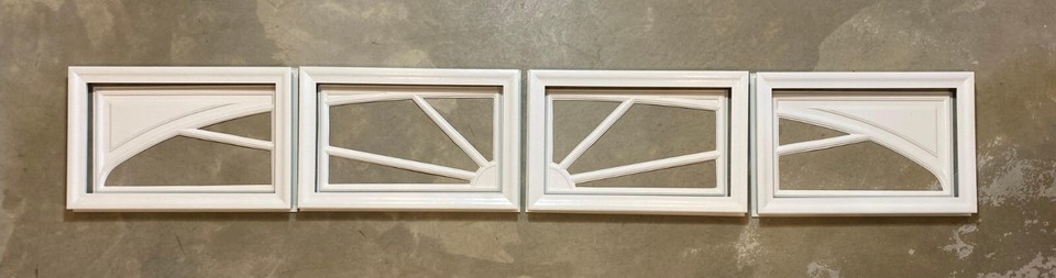 White Amarr Garage Door Window Kit Short Panel Frame Insert Grill Glass ...