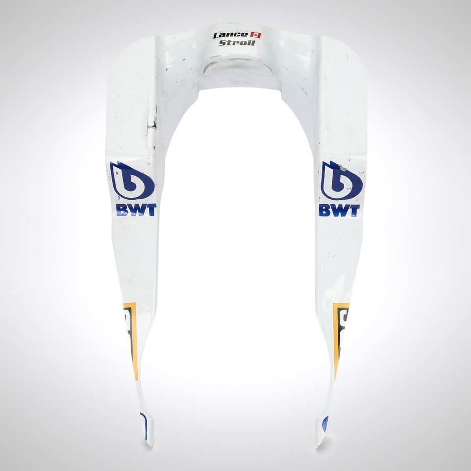 Formula 1 F1 Sportpesa Racing Point Lance Stroll 2019 Headrest | eBay