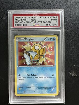 Magikarp XY143 Holo Pokemon XY Black Star Promo Shiny M Gyarados Promo ...