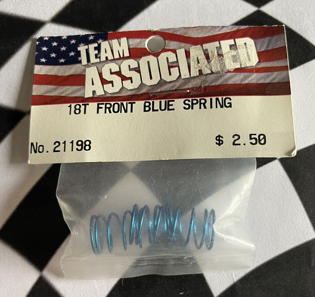 TEAM ASSOCIATED RC18T 21198 FRONT BLUE ALUMINUM SPRINGS | eBay