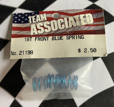 TEAM ASSOCIATED RC18T 21198 FRONT BLUE ALUMINUM SPRINGS | eBay