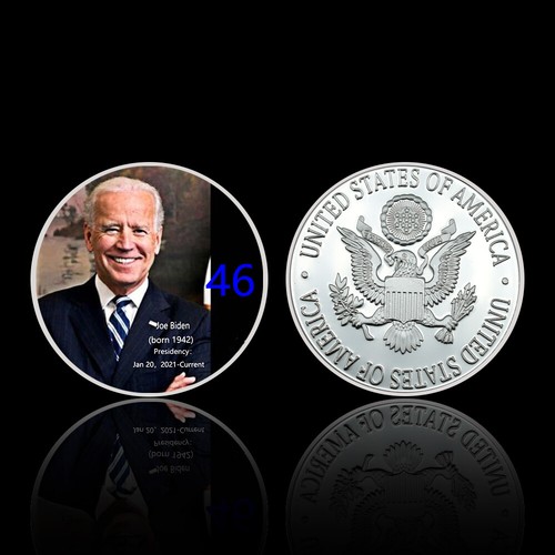 Joe Biden Commemorative Medal United States 46th President Silver ...