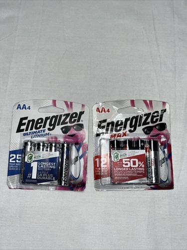 Energizer AA4 Batteries Ultimate Lithium And AA4 Max Batteries Read ...