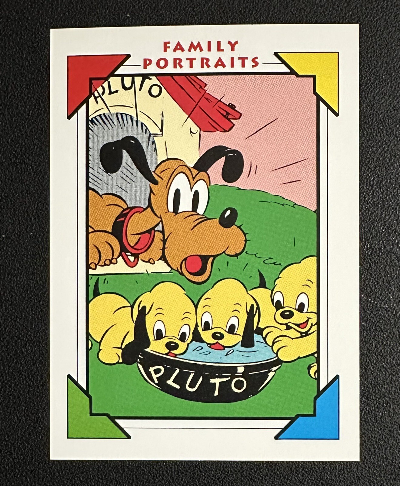 1991 Impel Disney Collector Cards FAMILY PORTRAITS #140 Pluto’s Quin ...