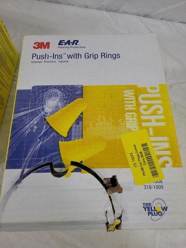 E-A-R 318-1009 3M E -A -R Push -Ins with Grip Rings Corded Earplugs 318 ...