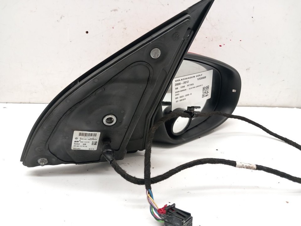 2012 VOLKSWAGEN GOLF RHD MIRROR - ELECTRIC (DRIVER SIDE) 5K0857502CG | eBay