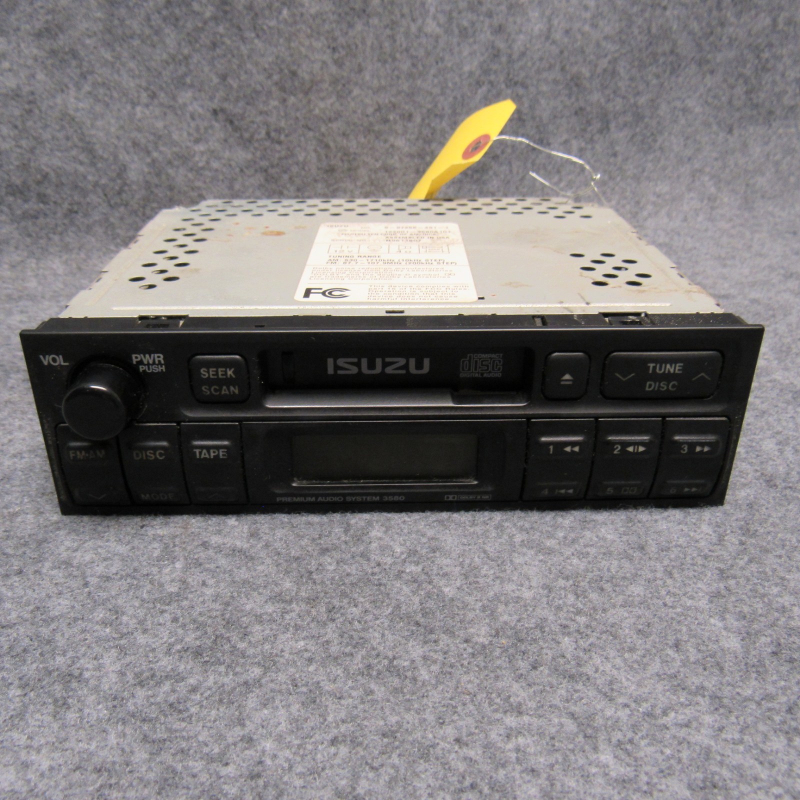 1999 Isuzu Amigo Rodeo Factory Stereo Am FM Radio Tape Cassette for ...