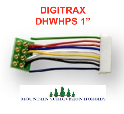 Digitrax DCC DHWHPS 9 pin to 8 pin medium plug short harness 1" | $5 ...