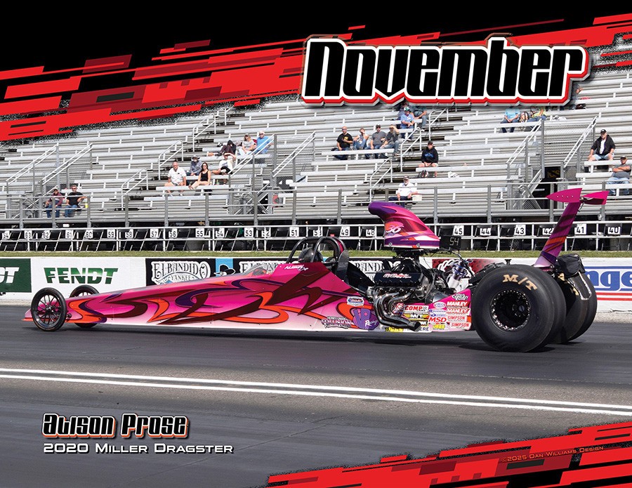 11"Wx17"L Super Comp 2026 Calendar NHRA Drag racing Super Comp ...