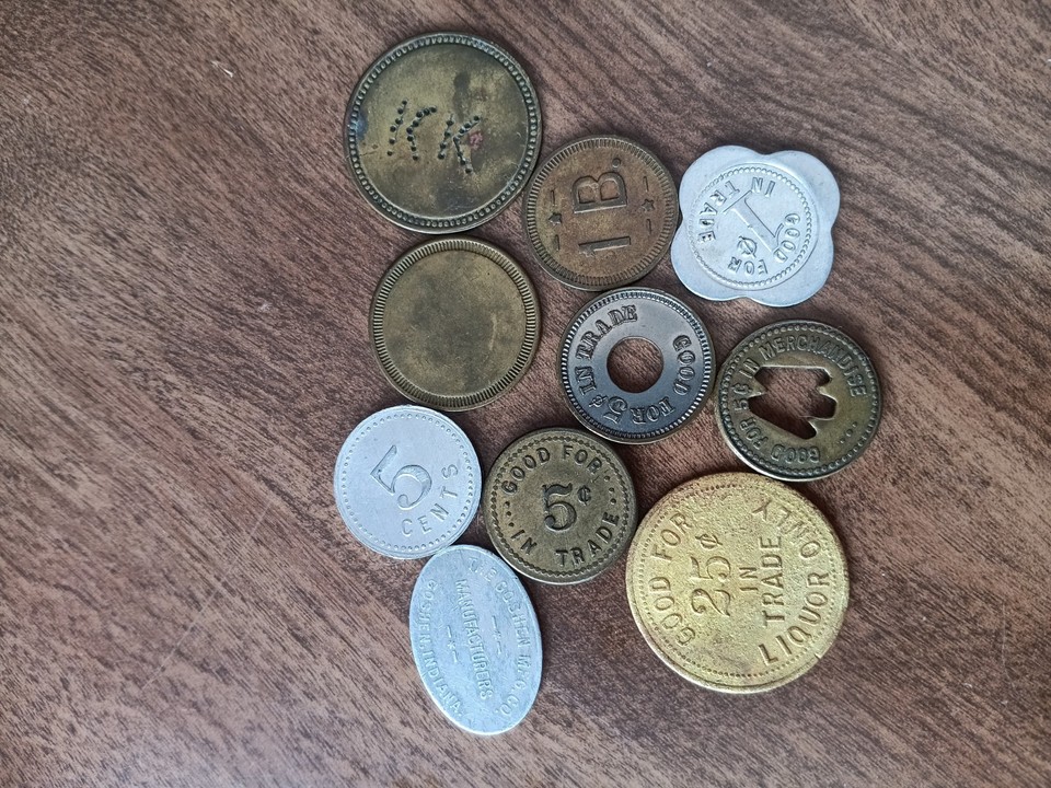 Antique Trade Tokens Lot | eBay