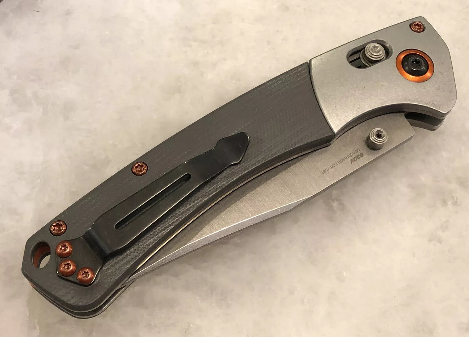 Translucent Orange Replacement Pocket Clip Screws For Benchmade Crooked ...