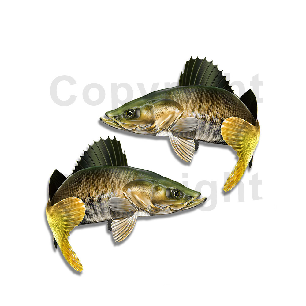 Walleye Sticker Decal Fishing RV Boat Car Truck Camper Trailer F108 2 ...