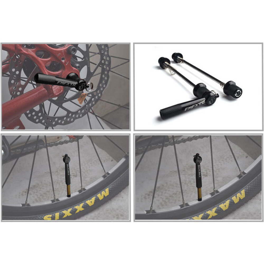 Bicycle Anti-Theft Wheel Locking Skewer MTB Bike Quick Release Security ...