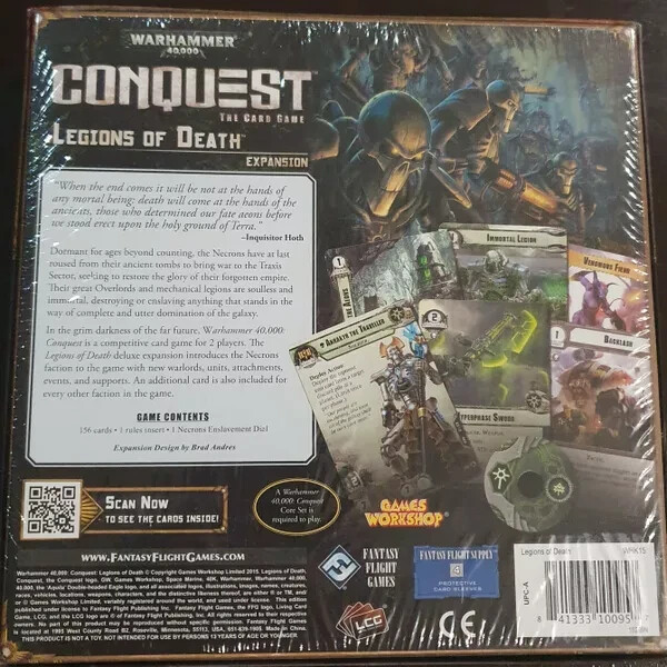 Warhammer 40,000: Conquest LCG – Legions of Death (2016) EXPANSION FFG ...