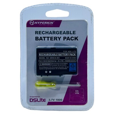 Hyperkin Nintendo NDS DS Lite Replacement 3.7V Battery Pack Brand New ...
