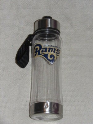 NFL Los Angeles Rams 20oz Clip-On Clear Plastic Water Bottle NEW | eBay