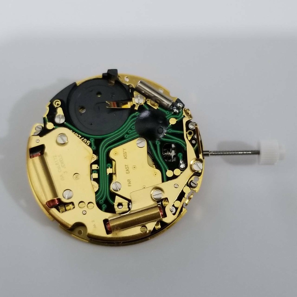 ISA 8172/220 Quartz Movement Gold Watches Repair Parts Replaces 8162/ ...
