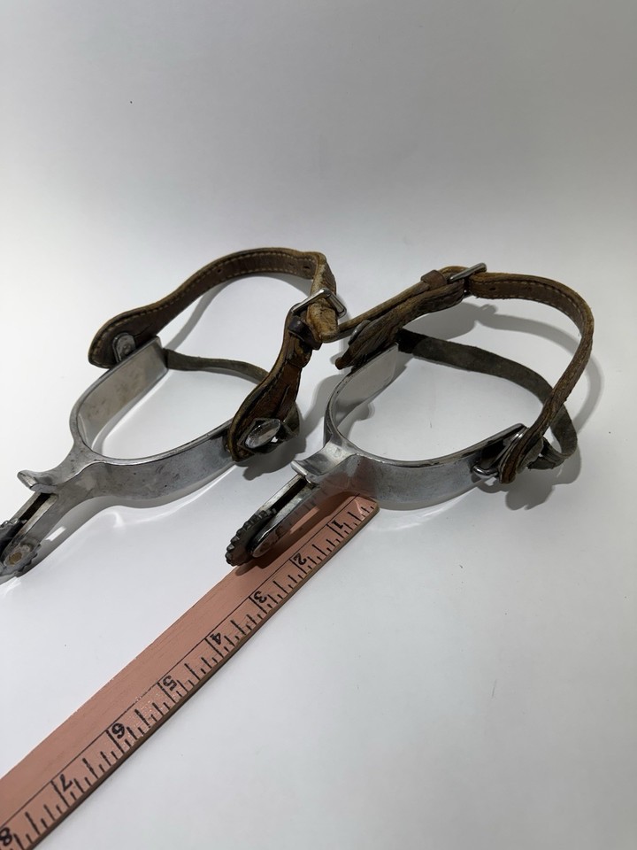 Vintage Kelly Cowboy Spurs 2 1/2” Shank 3 1/2” Heel Band Width | eBay