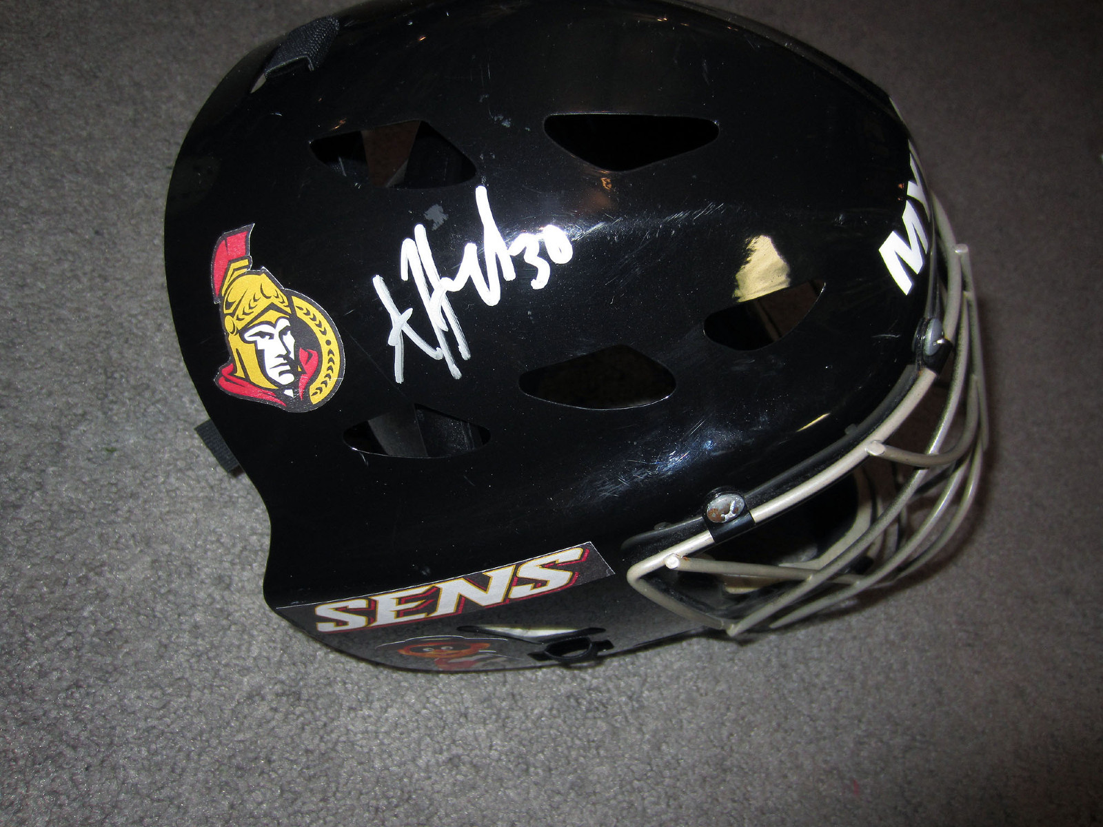 ANDREW HAMMOND Ottawa Senators SIGNED Autographed f/s Goalie Mask COA ...