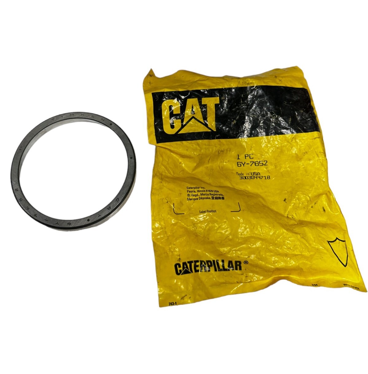 Genuine Caterpillar 6y-7652 Bearing Cup - CAT 6Y7652 for sale online | eBay
