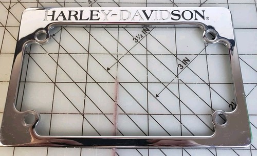 CHROME METAL HARLEY DAVIDSON MOTORCYCLE LICENSE PLATE FRAME | eBay
