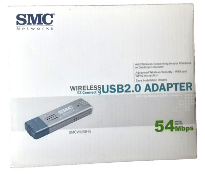 SMC Network EZ Connect SMCWUSB-G USB Wireless Adapter 2.4GHZ 54MBPS For ...