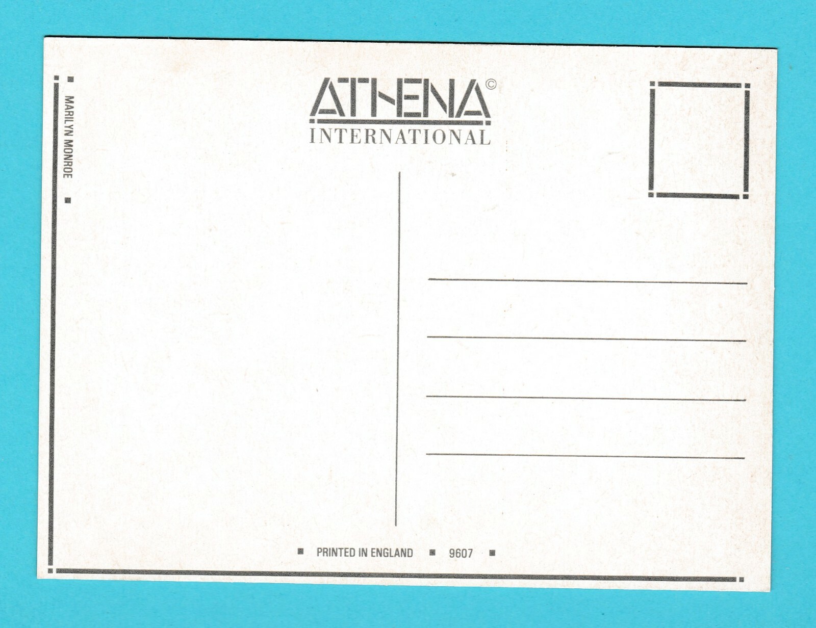 MARILYN MONROE - ATHENA POSTCARD ( 9607 ) - MARILYN MONROE | eBay UK