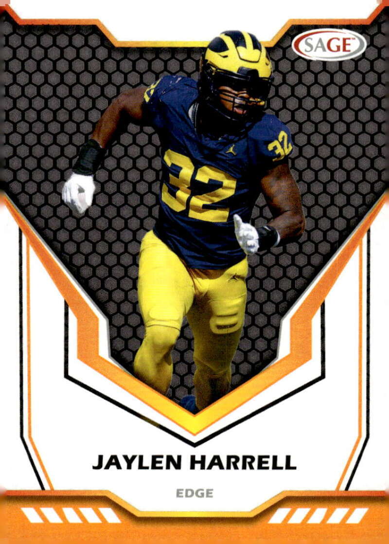 JAYLEN HARRELL RC 2024 SAGE Hit Low Series #54 ROOKIE NCAA NFL ID:94750 ...