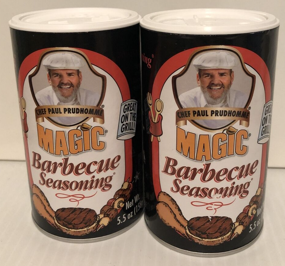 2x Paul Prudhomme Magic Barbecue Seasoning 5.5oz Kosher/Halal x7/4/25 ...
