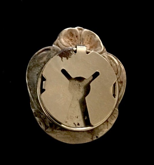 Vintage Sterling Silver Jewelry Embossed Button Cover Floral Repurposed ...