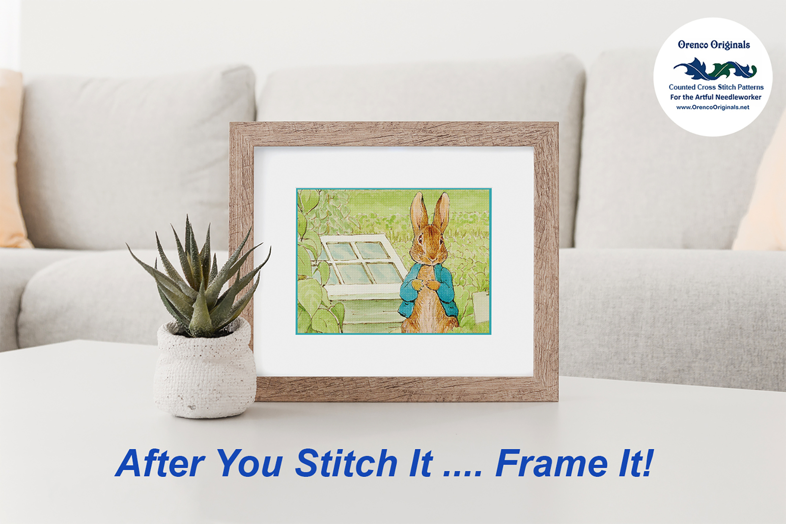 Peter Rabbit Digs Garden Beatrix Potter Counted Cross Stitch Chart ...