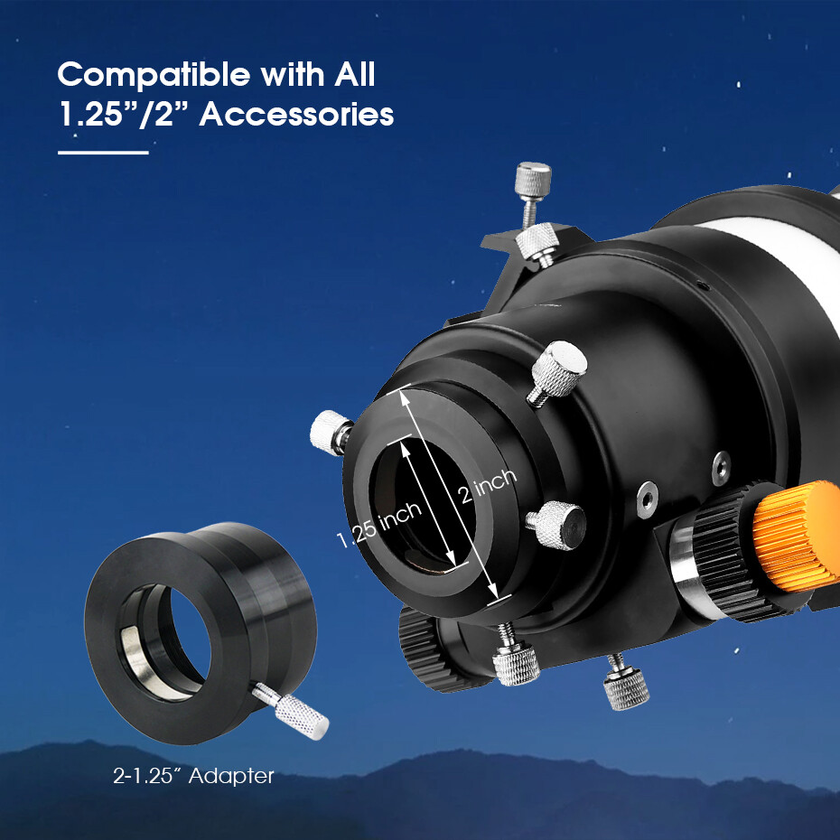 SVBONY SV48P Astronomical Telescope 2" 90mm F5.5 Refractor OTA for ...