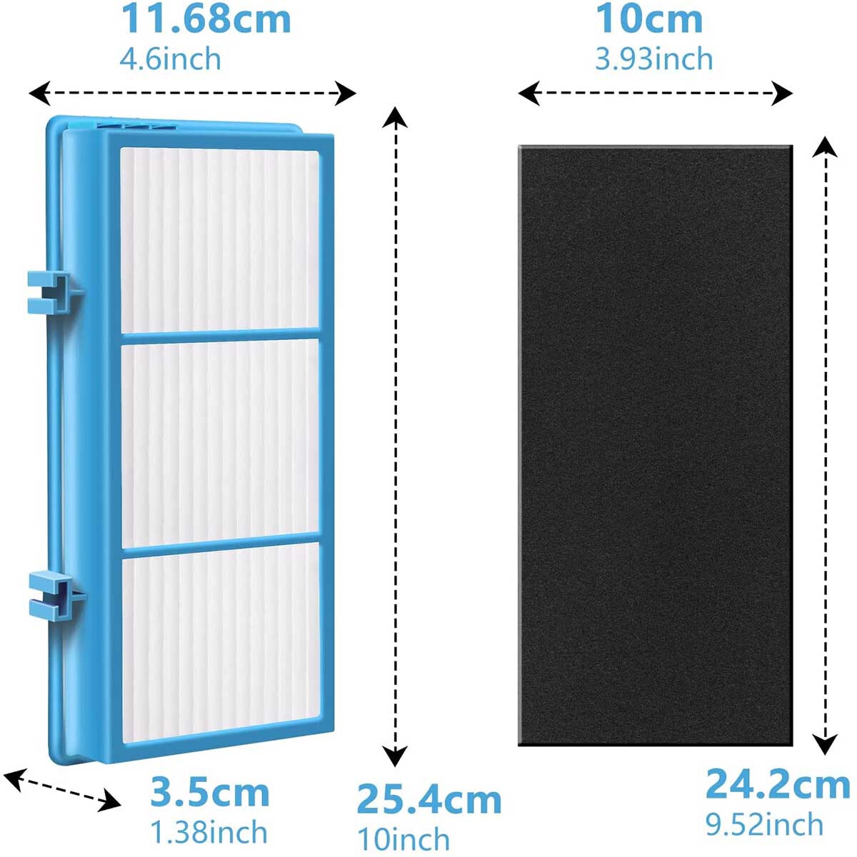 HAPF30AT for Holmes AER1 HAP242-NUC Purifier Replacement HEPA Filter （2 ...