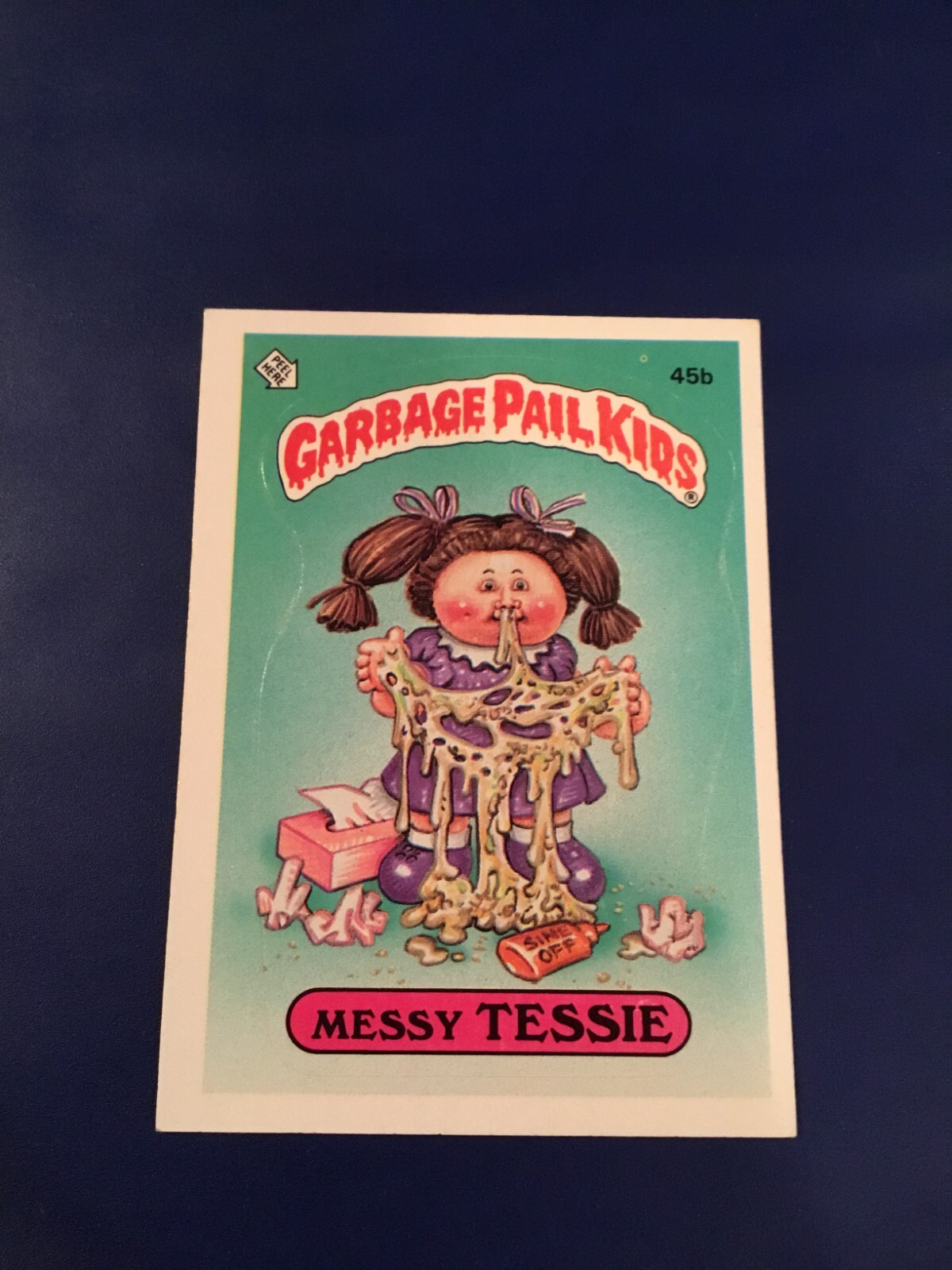 1985 Topps Garbage Pail Kids #45b MESSY TESSIE Original Series 2 GPK NM ...