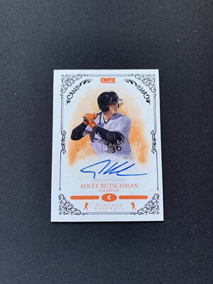 Adley Rutschman Auto 2021 Onyx Vintage Extended /400 Baltimore Orioles ...
