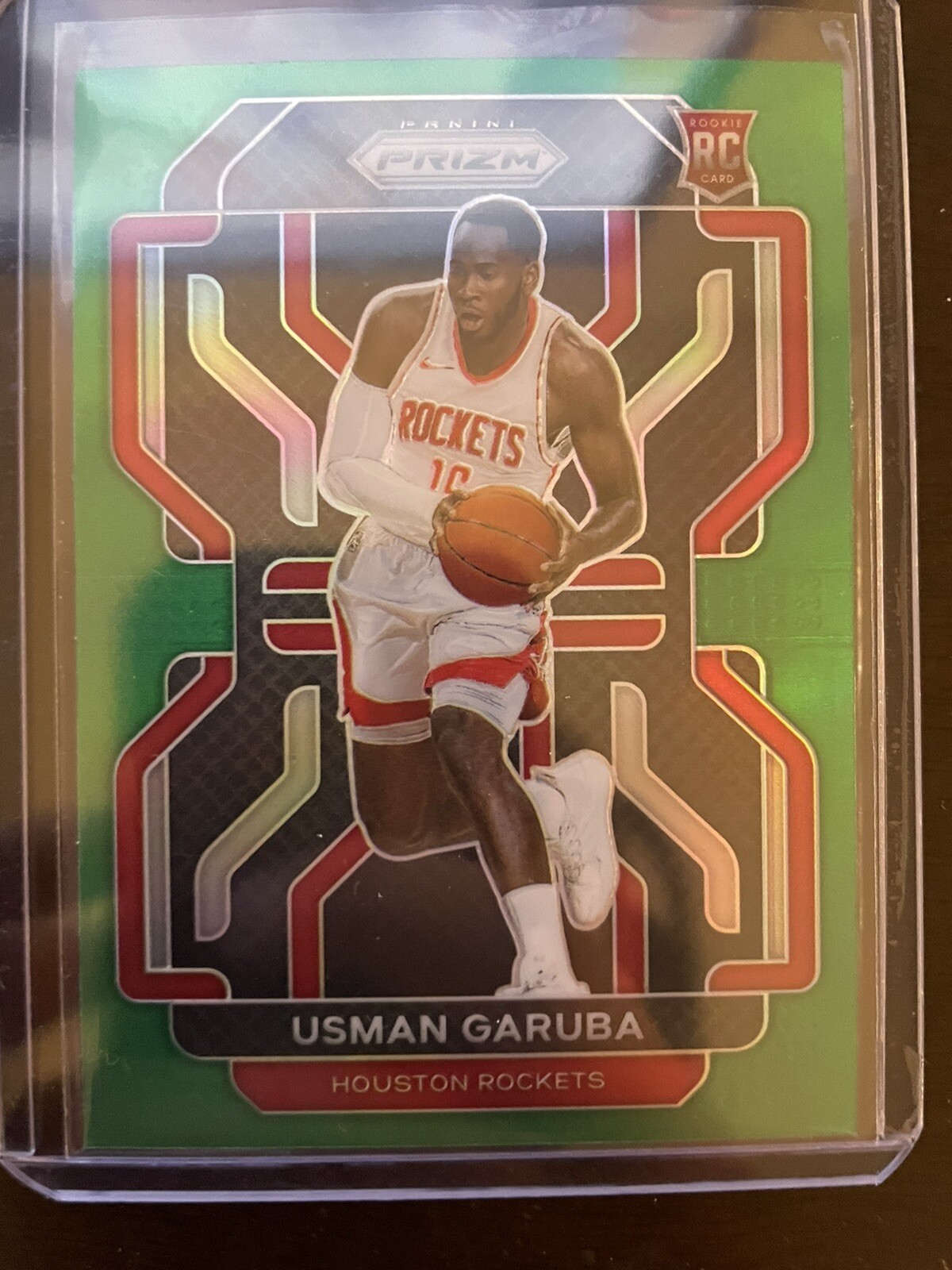 2021-22 Panini Prizm Usman Garuba Green Prizm RC #321 Rockets | eBay