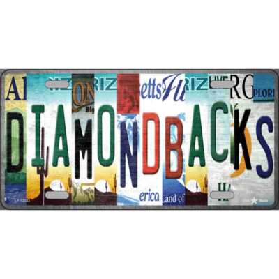 Diamondbacks Strip Art Novelty Metal License Plate Tag Tag LP-13183 | eBay