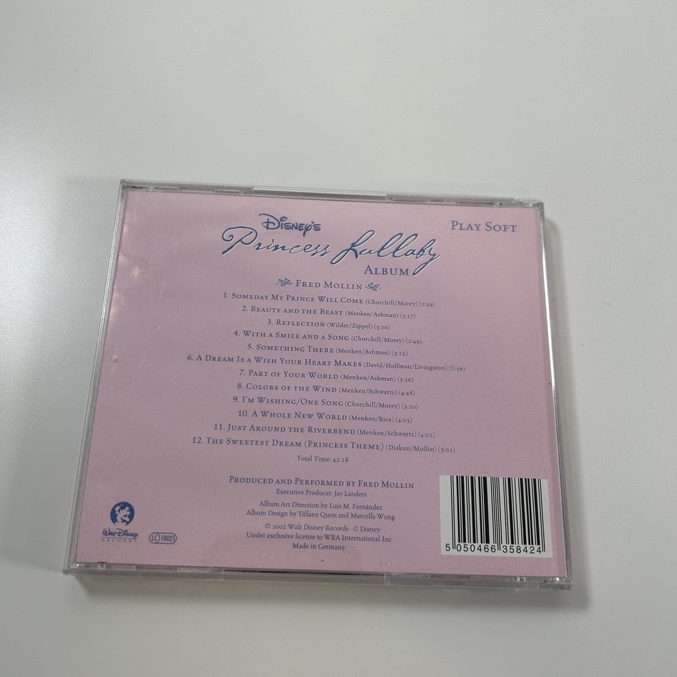 Disney's Princess Lullaby Album by Original Soundtrack (CD, 2004 ...